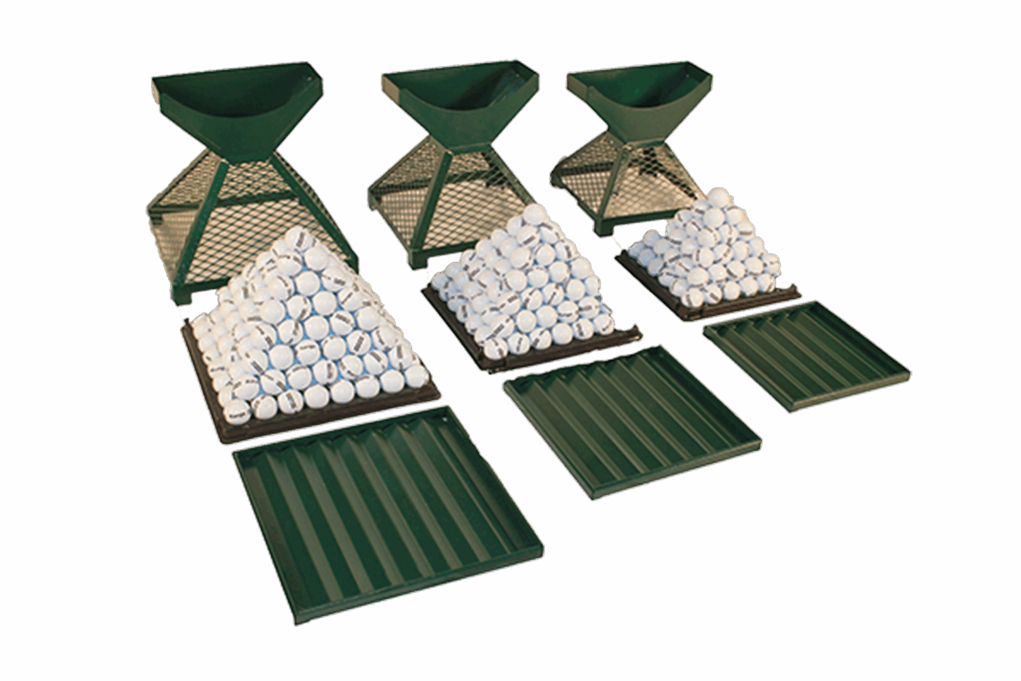 Painted Galvanized Steel Capacity Pyramid Builder - JFM Golf